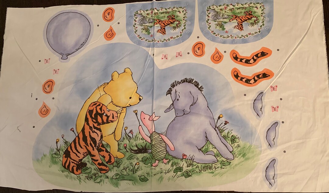 Classic Pooh, Winnie the Pool Eeyore Panel, Tigger Vintage Winnie the ...