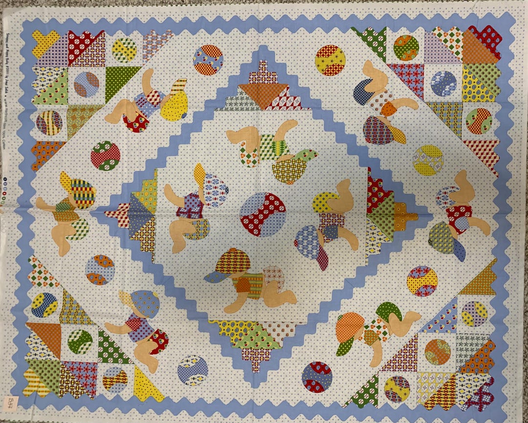 Happy and Scrappy Baby Panel Northoctt L 36'' Panel, Little Baby Boy ...