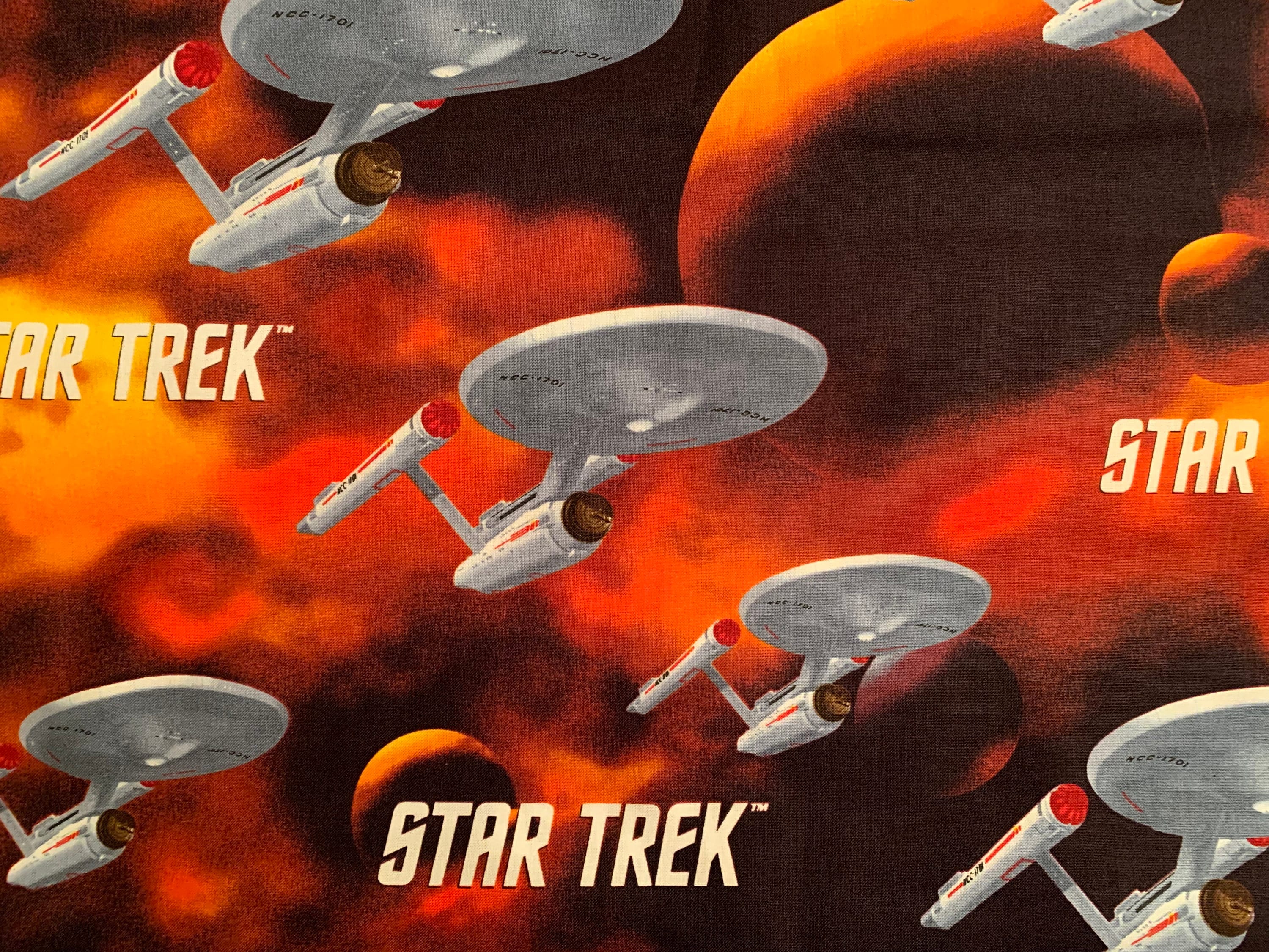 Star Trek Fabric Star Trek Quilt Cotton Fabric USS Enterprise - Etsy