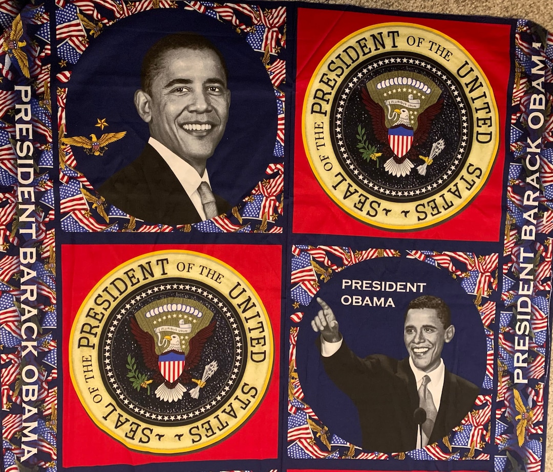 Barack Obama Panel Fabric Barack Obama President United States of ...