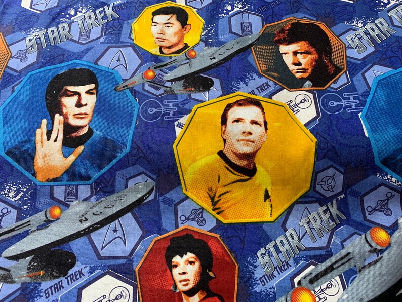 Star Trek Fabric Star Trek Quilt Cotton Fabric Spock - Etsy