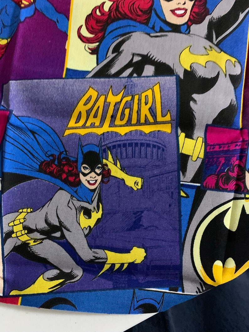 Superhero Fabric Panel, Wonder Woman, Super Girl Fabric, Batgirl Fabric ...