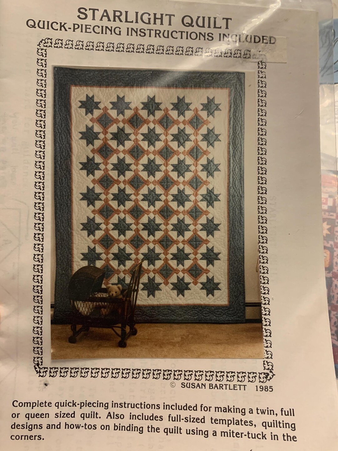 Starlight Quilt Quick Piecing Instructions for Twin, Full or Queen ...