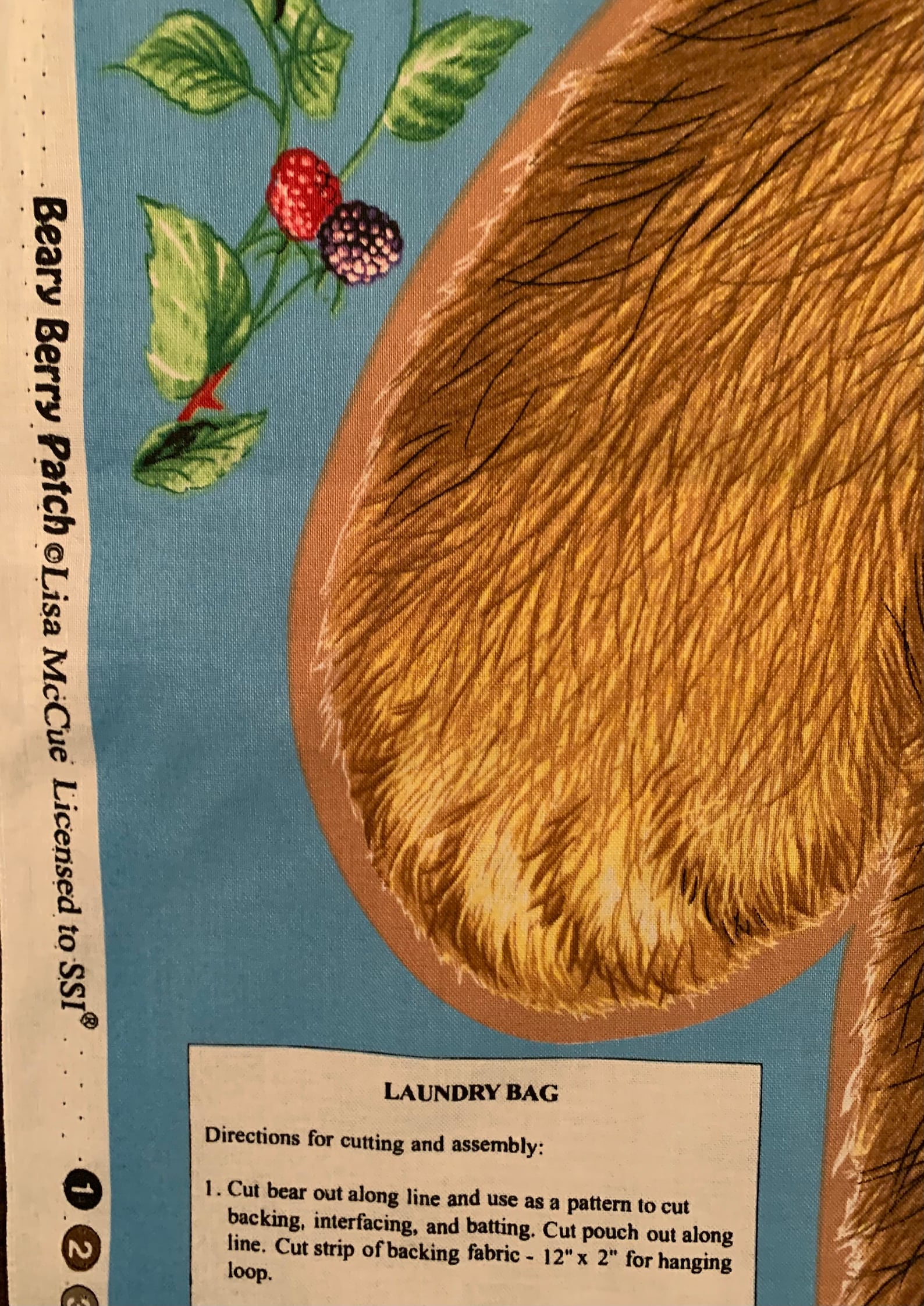 Teddy Bear Cutout Berry Berry Patch Lisa Mucue Beat Cutout - Etsy