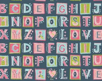 Alphabet Fabric Panel - Etsy