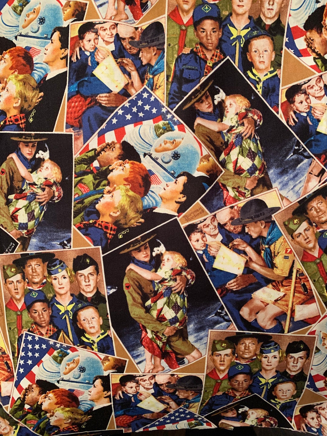 Boy Scouts of America, Scouting Fabric, Boy Scouts Norman Rockwell ...