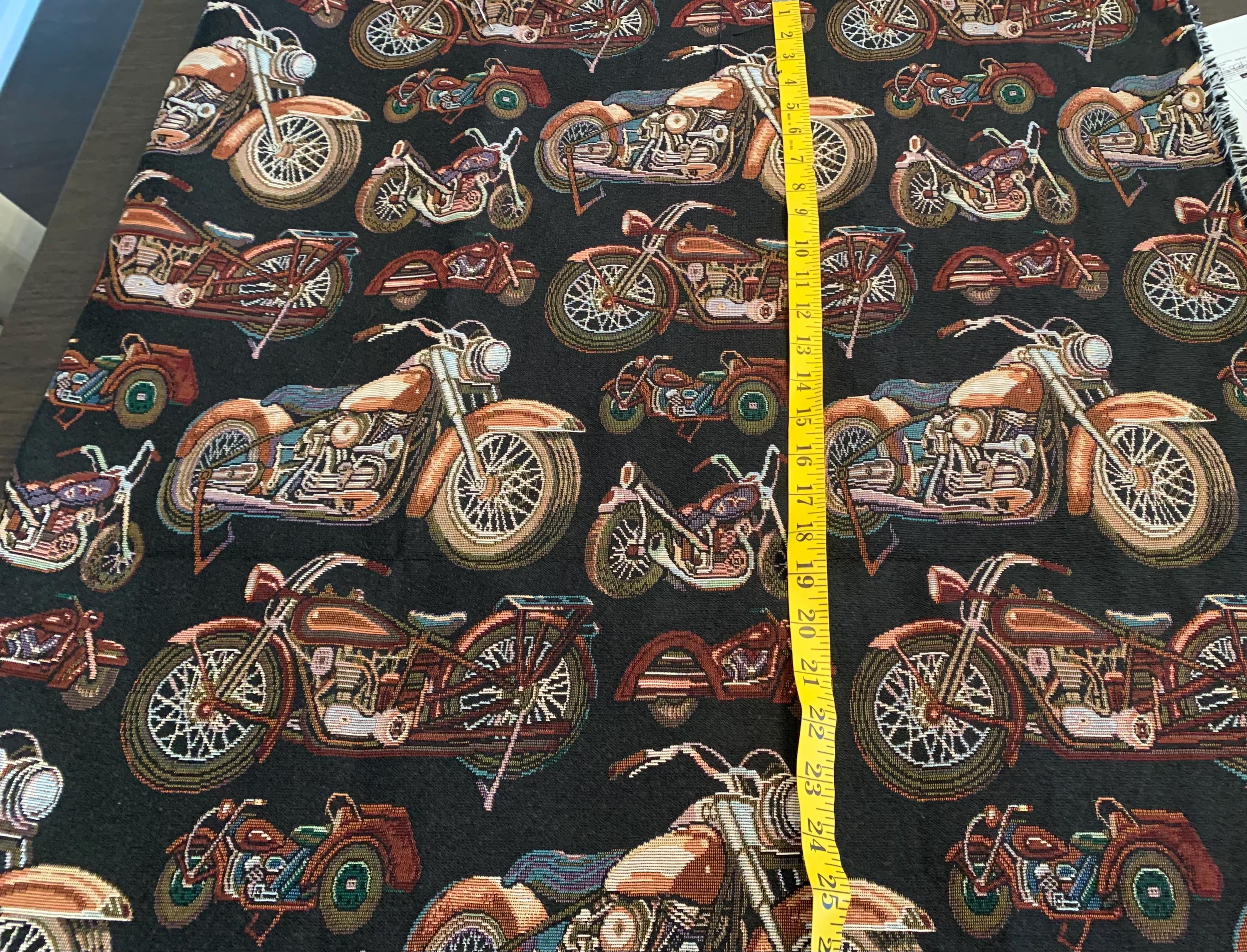 Motorcycle TAPESTRY Fabric, Motorbike Fabric, Motorcycle Fabric for ...