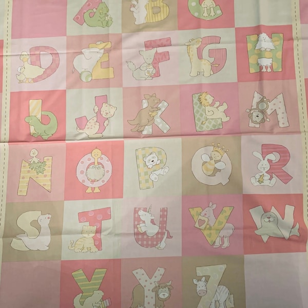 Alphabet Fabric - Etsy