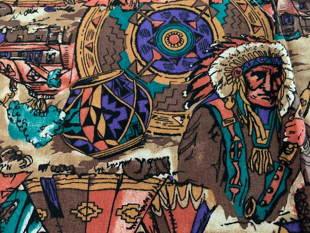Indigenous Chief /ndigenous Crafts Native Fabric Native American Fabric ...
