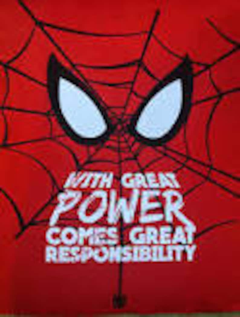 Spider-man Panel Spiderman Cotton Panel Fabric Fat Quarter | Etsy