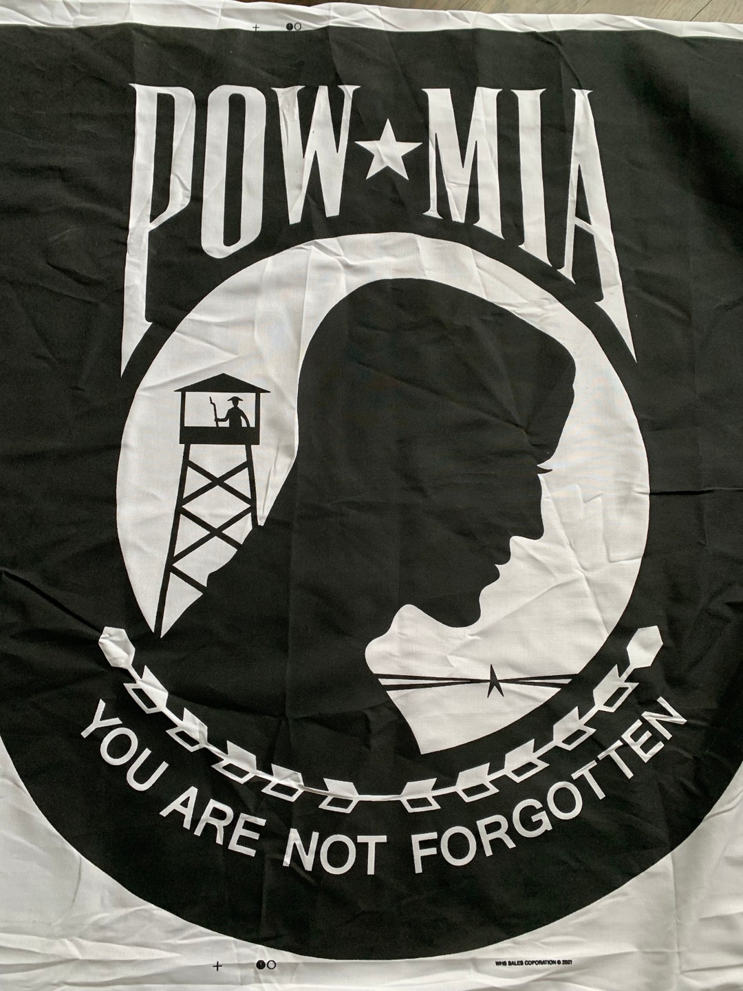 Pow Mia You Are Not Forgotten Fabric Panel Pow Mia Canvas Polyester ...