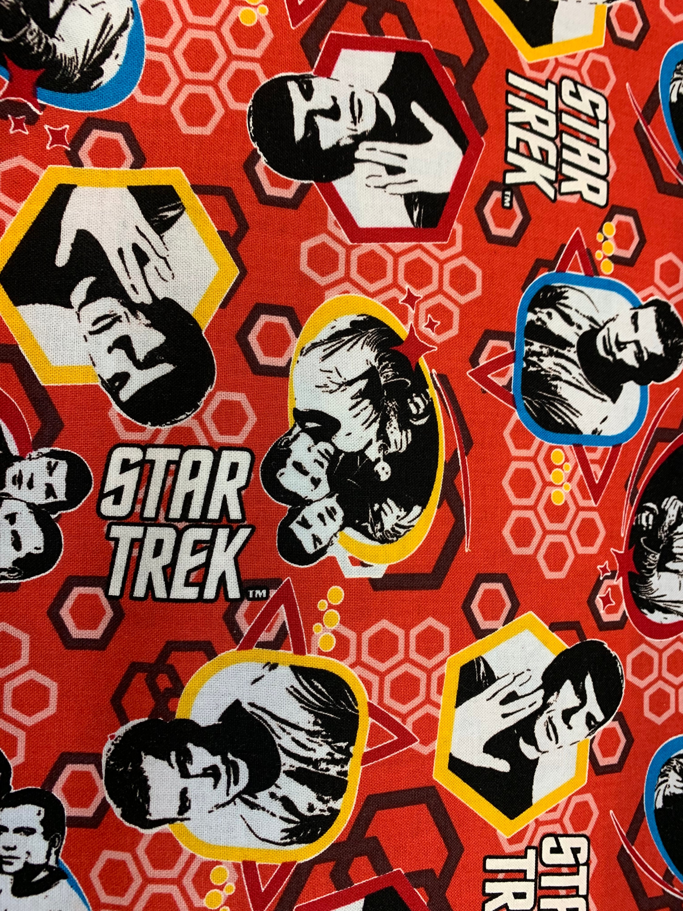 Star Trek Fabric Star Trek Quilt Cotton Fabric Spock - Etsy
