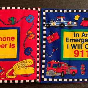 A Book About Me Child Children Fabric Book, Toddler Fabric Book Already ...