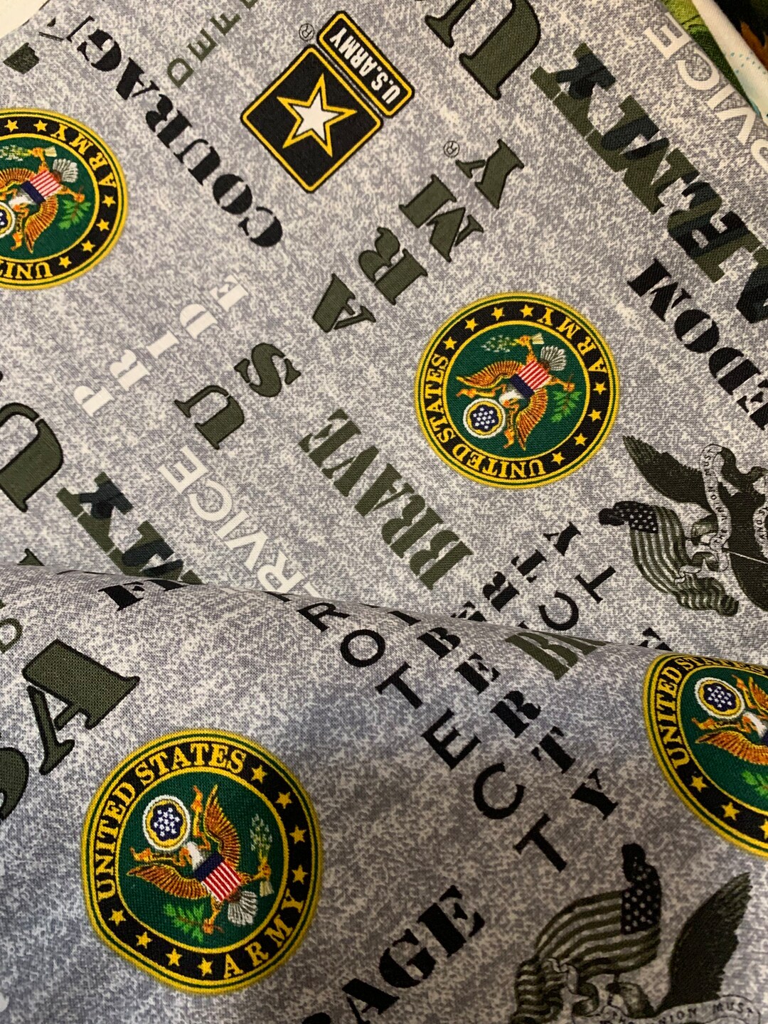 Army Fabric - U.S. Military - United States Army - Sykel - 100% Cotton ...