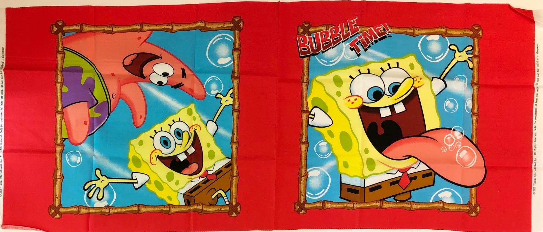 Spongebob Squarepants Pillow Panel Sponge Bob Squarepants | Etsy