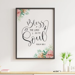 Bless the Lord Oh My Soul Svg | Psalm 103:1 | Bless the Lord Oh My Soul ...