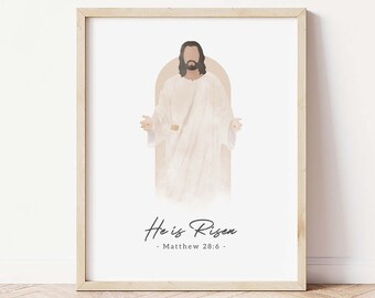 He is Risen Wall Art - Etsy