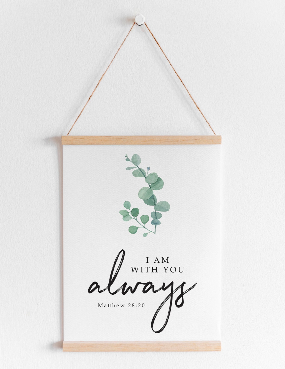 Matthew 28:20 Svg Bible Verse Wall Art Svg Verse of the Day | Etsy