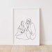 Nativity Scene Line Art, Minimal Christmas, Christmas Jesus Digital ...