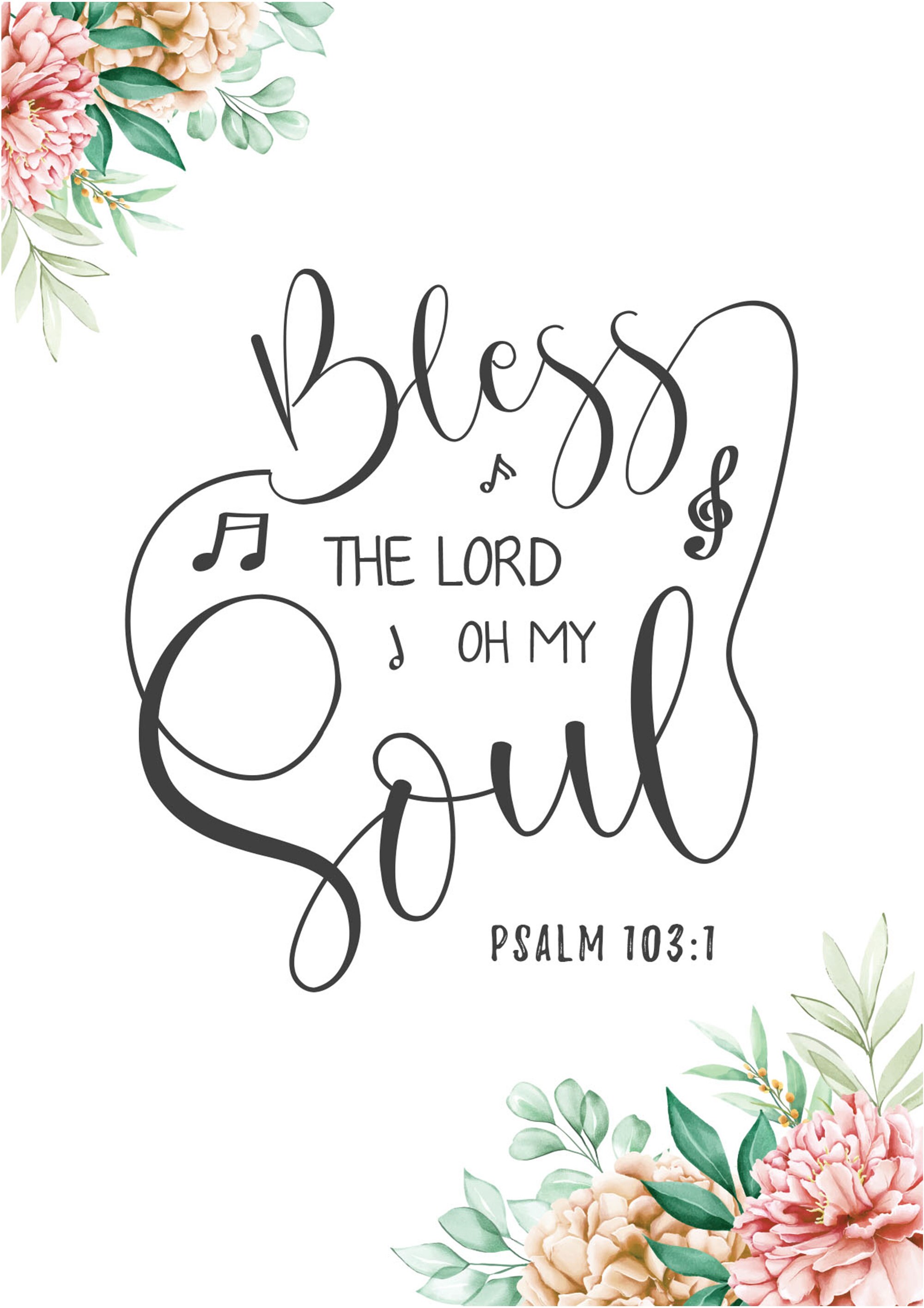 Bless the Lord Oh My Soul Svg Psalm 103:1 Bless the Lord - Etsy