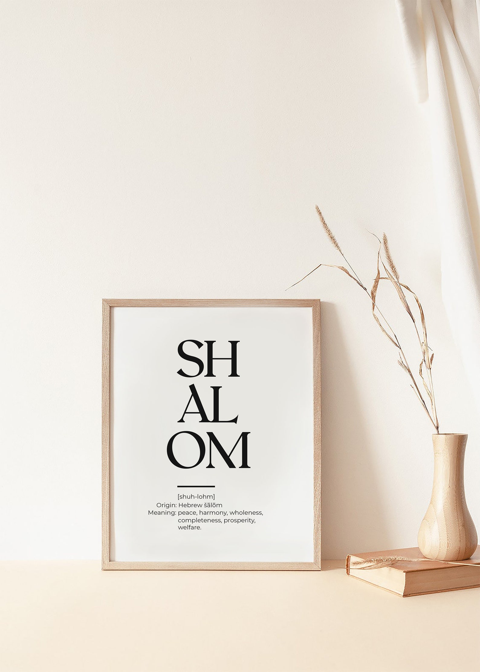 Shalom Poster Shalom Print Wall Art Christian Wall Art | Etsy UK