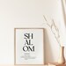 Shalom Poster, Shalom Print, Wall Art, Christian Wall Art, Jesus ...