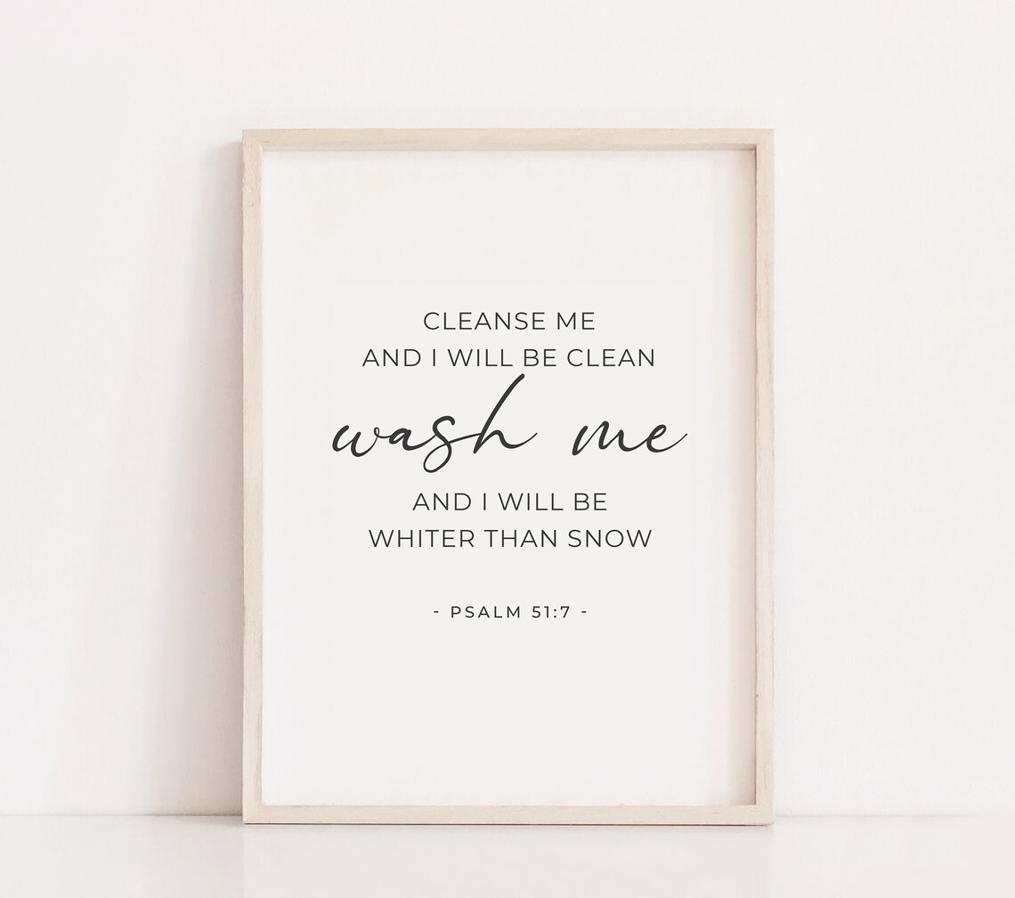 Laundry Print, Bible Verse Print, Laundry Room Decor, Scripture Print ...