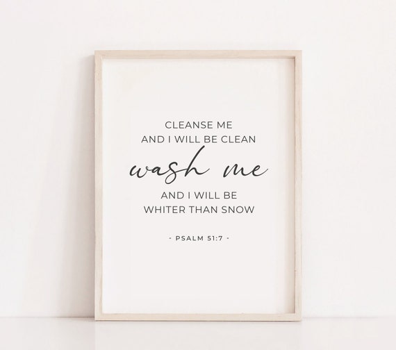 Laundry Print Bible Verse Print Laundry Room Decor | Etsy