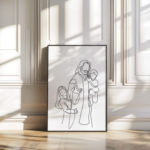 Christian Line Art - Etsy