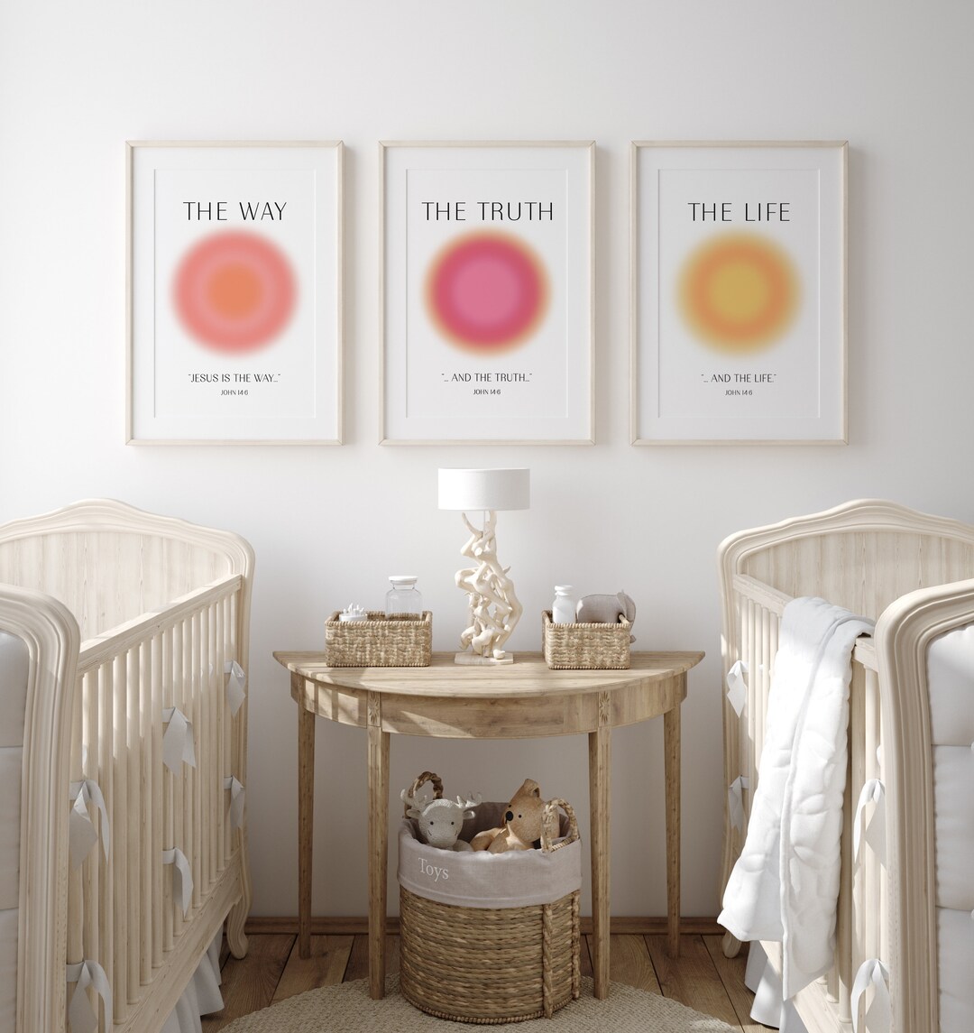 Jesus Aura Prints, Set of 3 Digital Downloads - Spiritual Art for Your ...