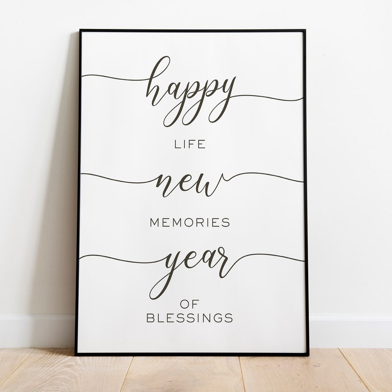 Happy New Year Sign - Etsy