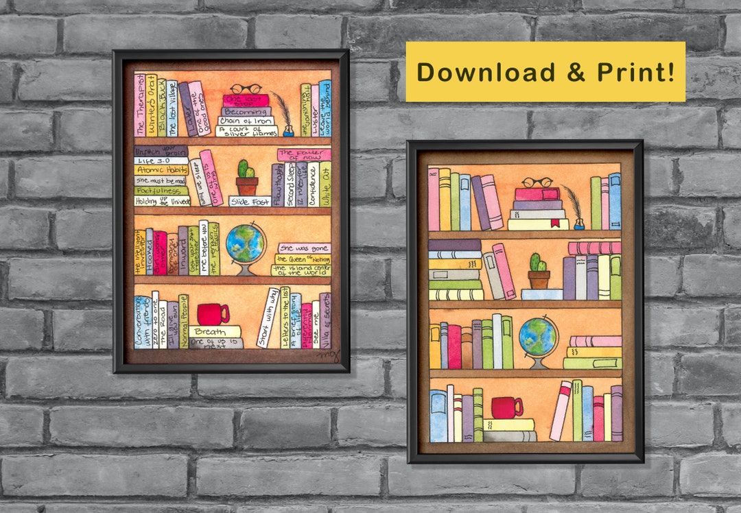 Printable Book Tracker, Bullet Journal Book Tracker, Digital Reading ...