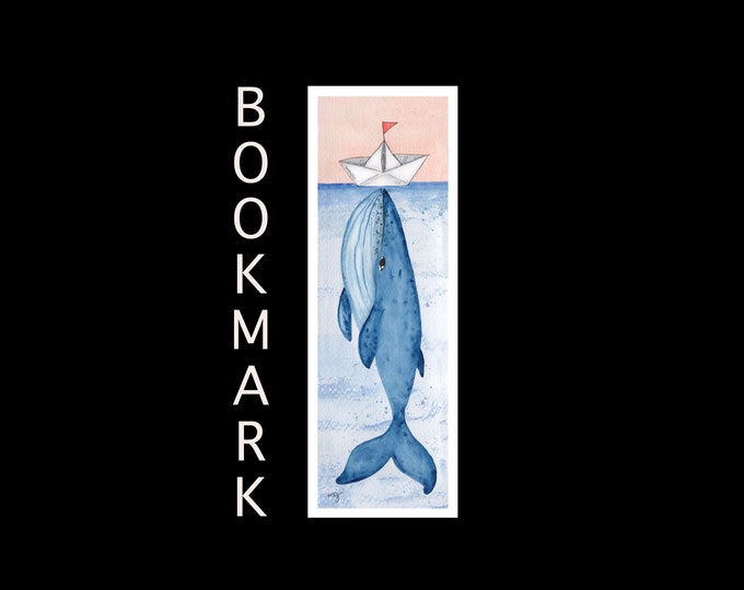 Ocean Animal Whale Sea Turtle Watercolor Printable Bookmarks DIY ...