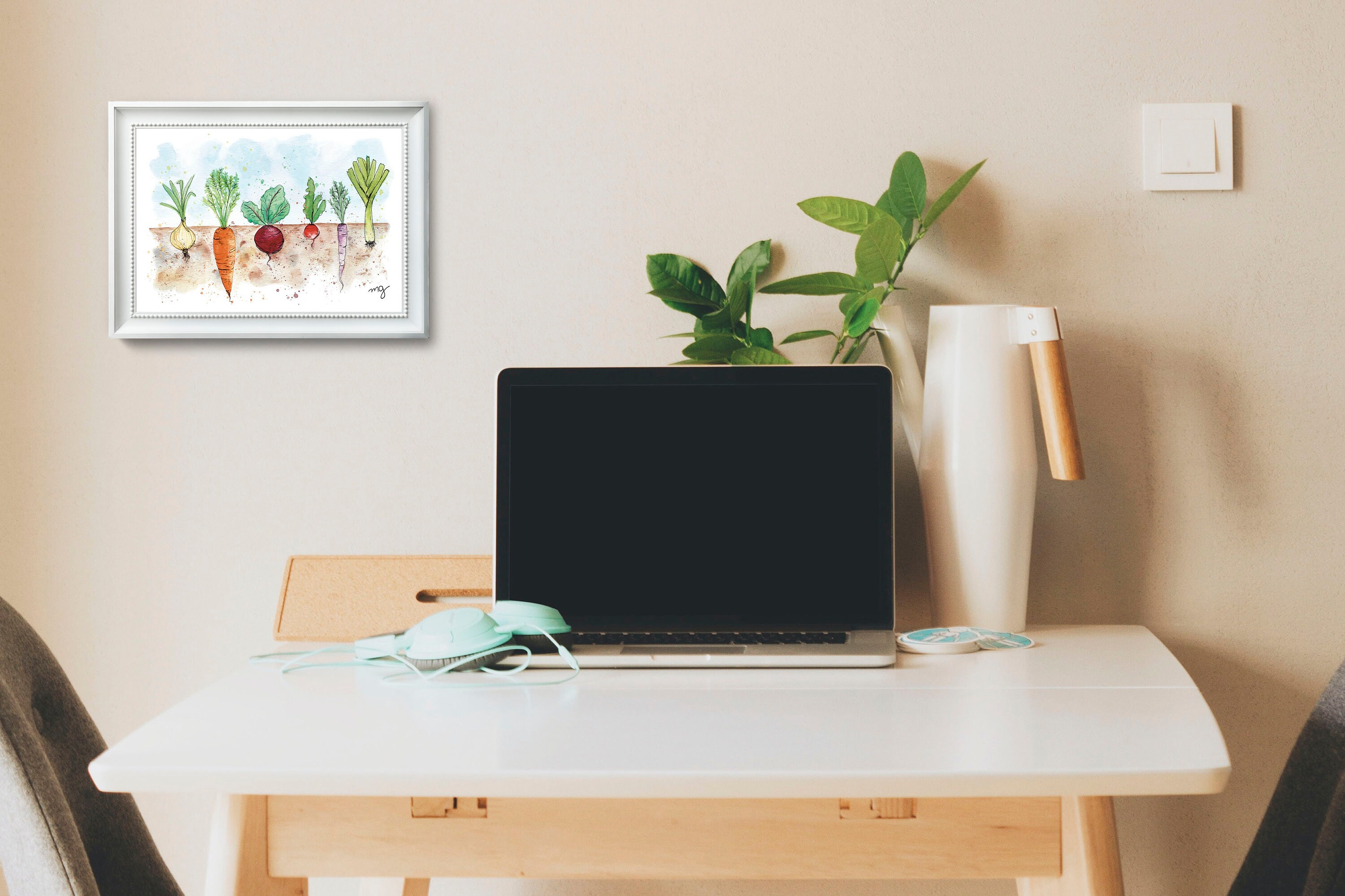 Duo Gardening Wall Decor Root Vegetable Garden Flower Bulbs | Etsy