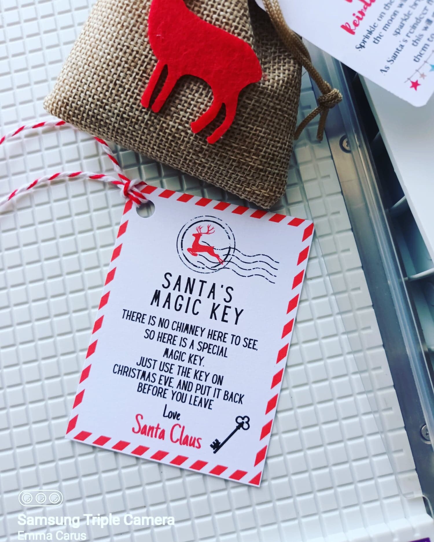Santa Magic Key Printable Tags