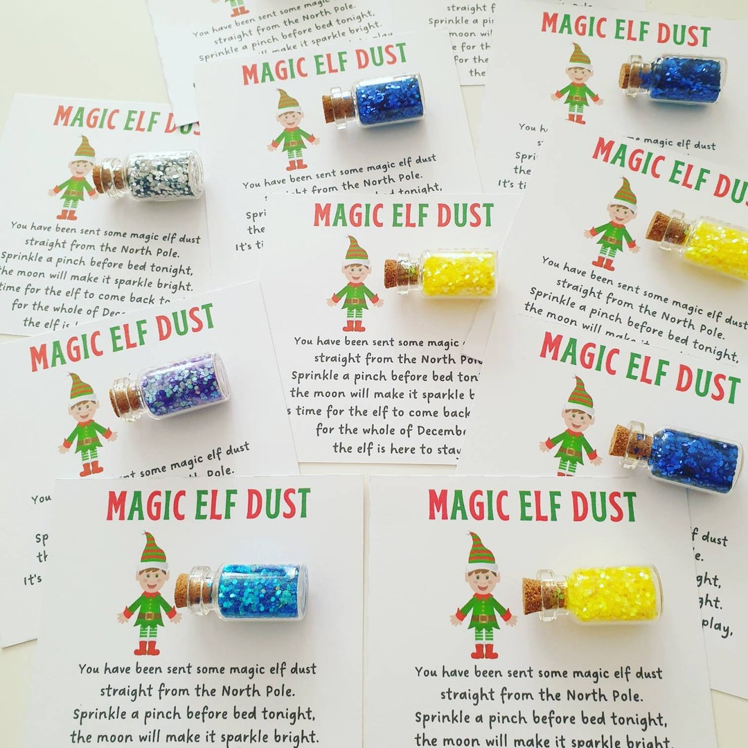 Printable Magic Elf Dust Poem Cards, Poem Cards for Elf Dust, Make Your ...