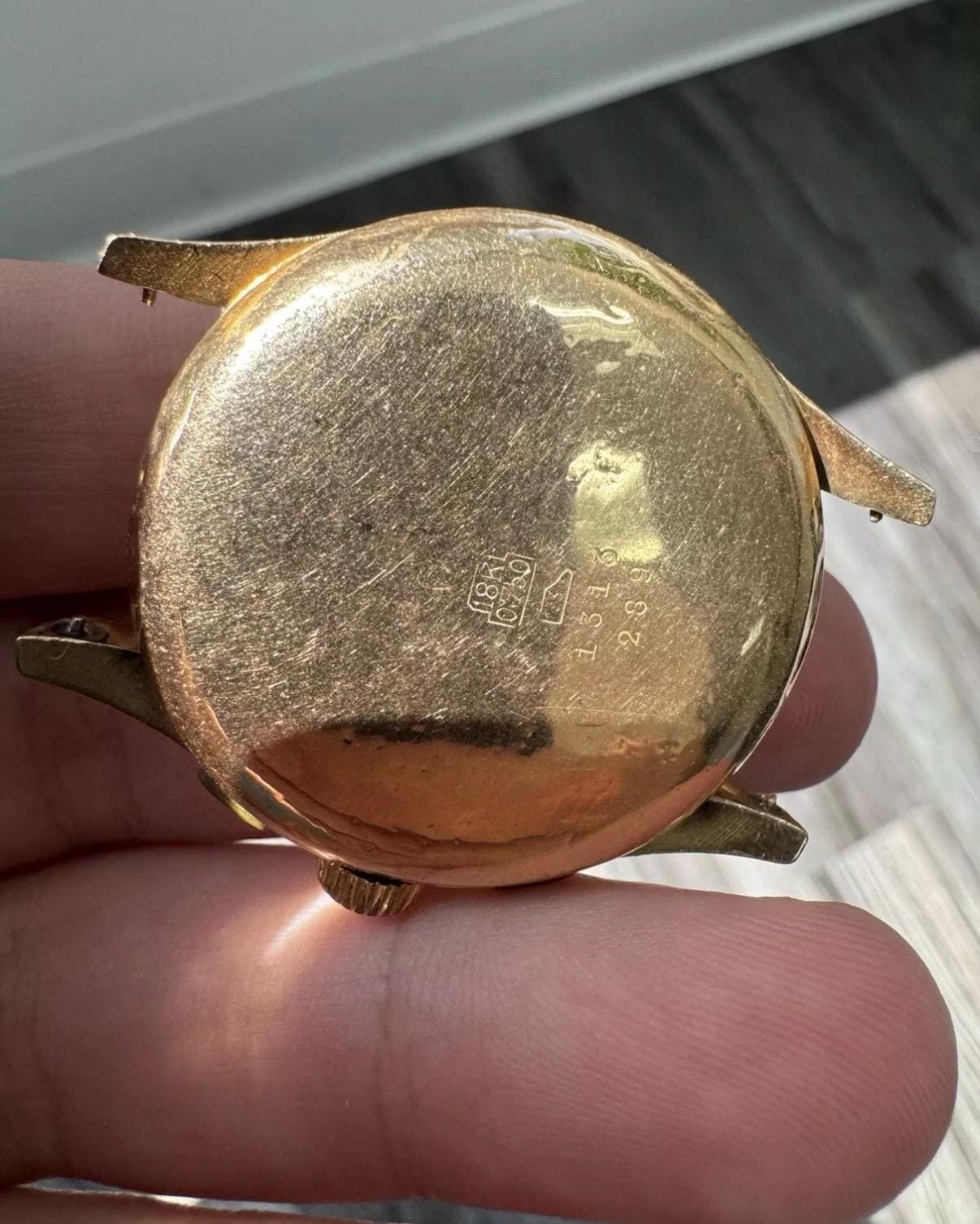 Vintage Watch Chronographe Suisse Antimagnetic 18K Rose Gold 17 Rubis ...