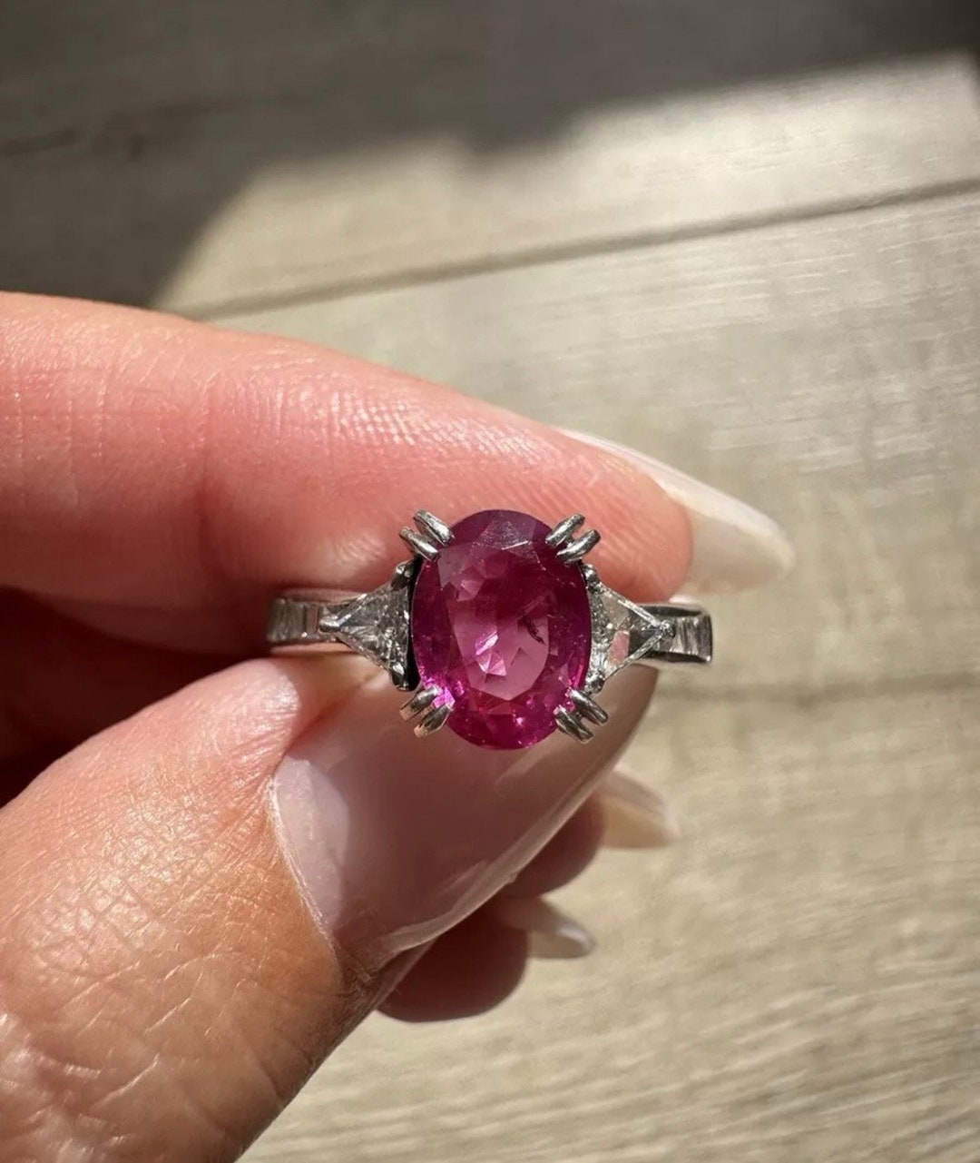 Platinum Natural Gorgeous Ruby & Diamond Ring 2.97tcw - Etsy
