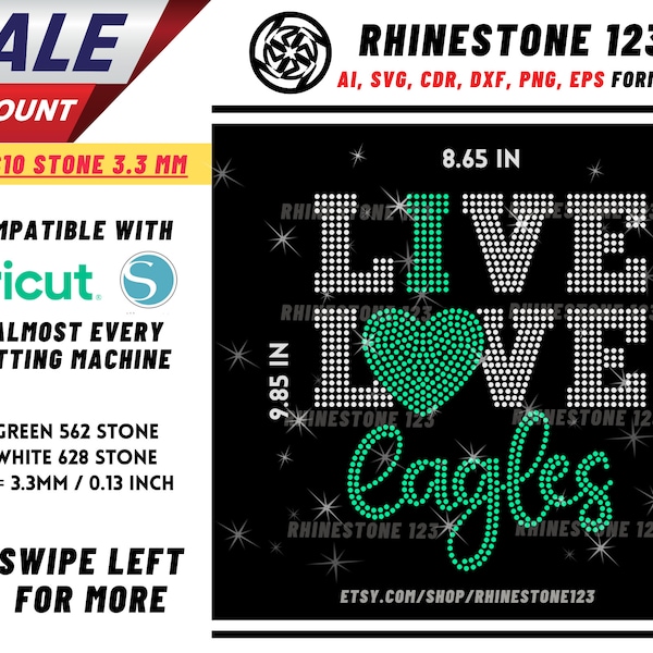 Eagles Rhinestone - Etsy