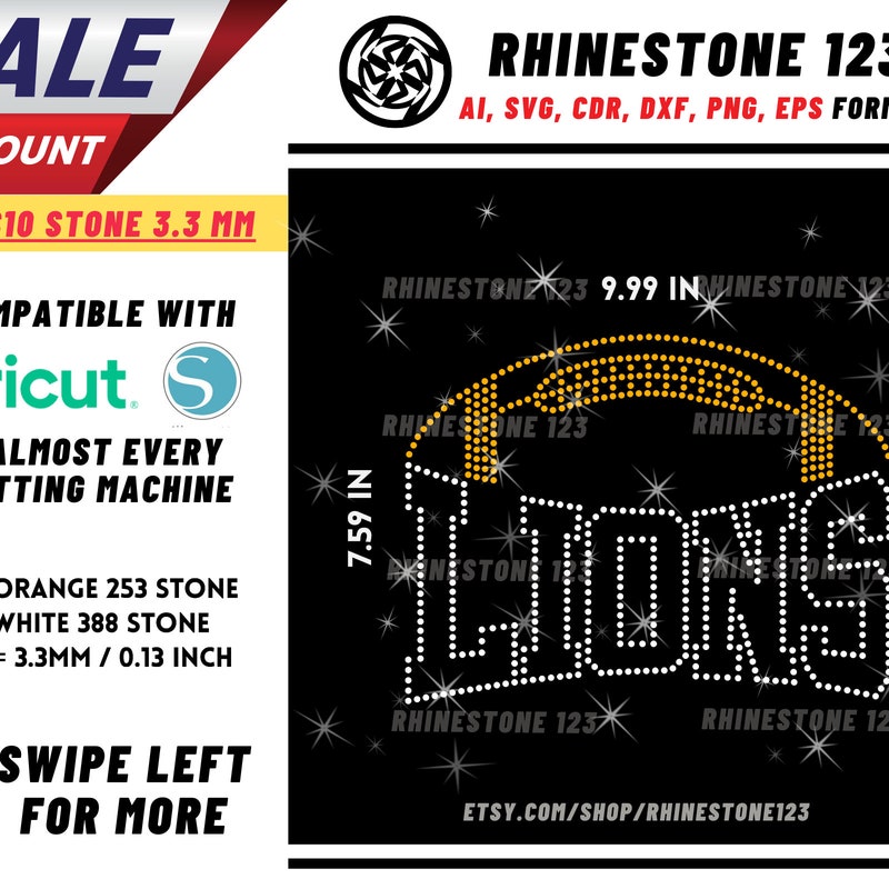 Lions Football - Etsy