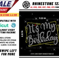 Birthday Rhinestone - Etsy