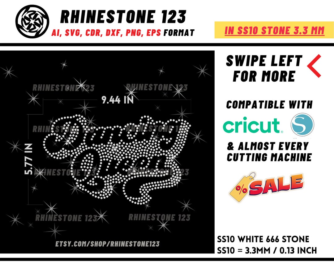 Dancing Queen Rhinestone Template for Cricut Rhinestone Template ...
