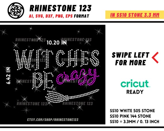 HALLOWEEN WITCHES Rhinestone Template for Cricut Rhinestone - Etsy