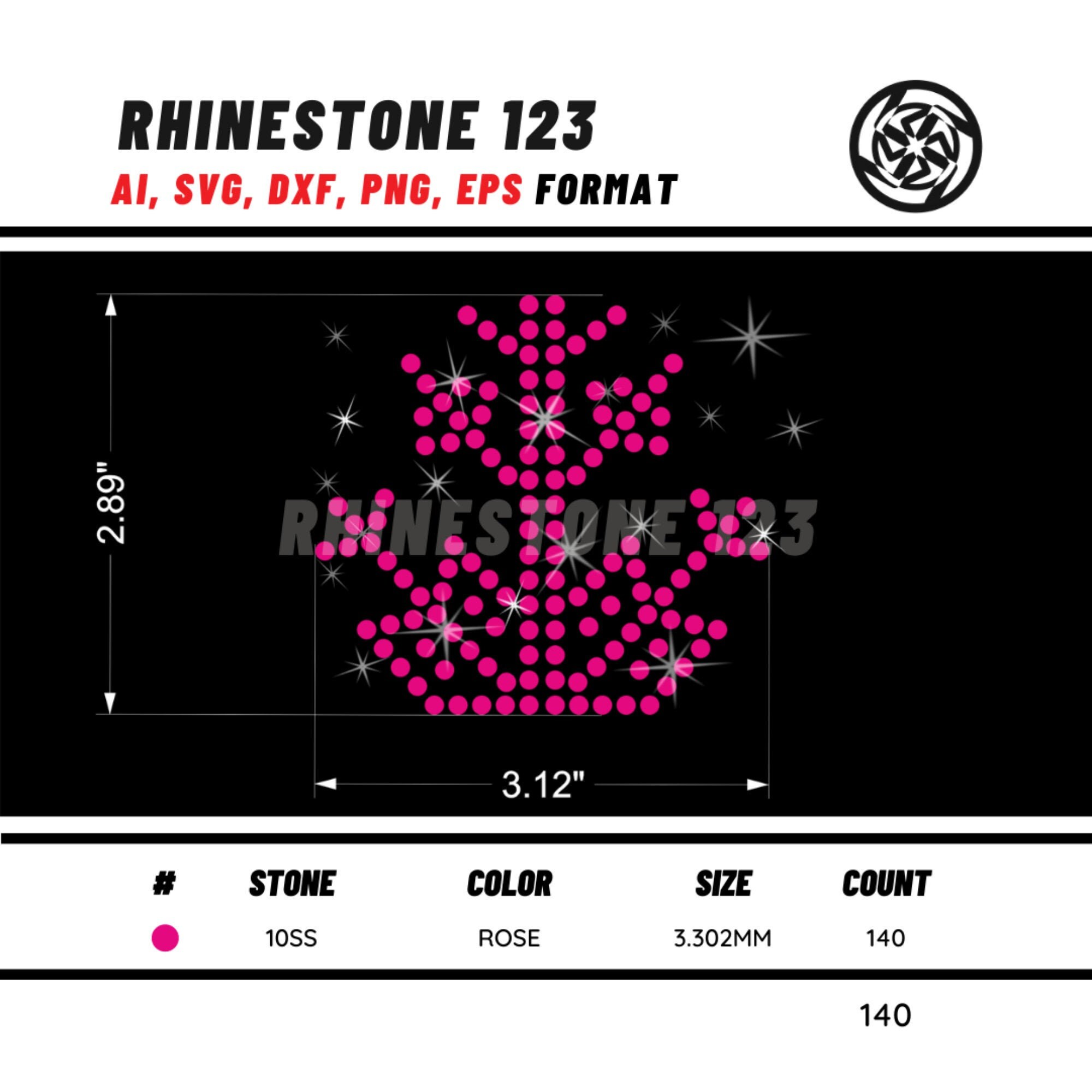 Crown Rhinestone Template Digital Instant Download File Svg | Etsy