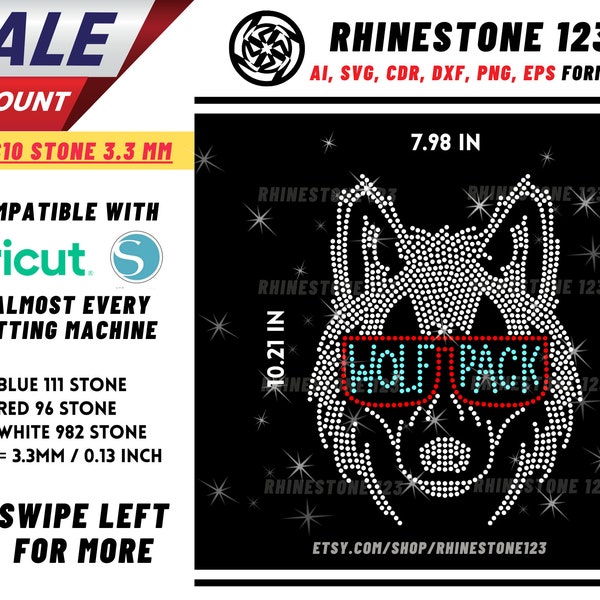 Rhinestone Svg - Etsy