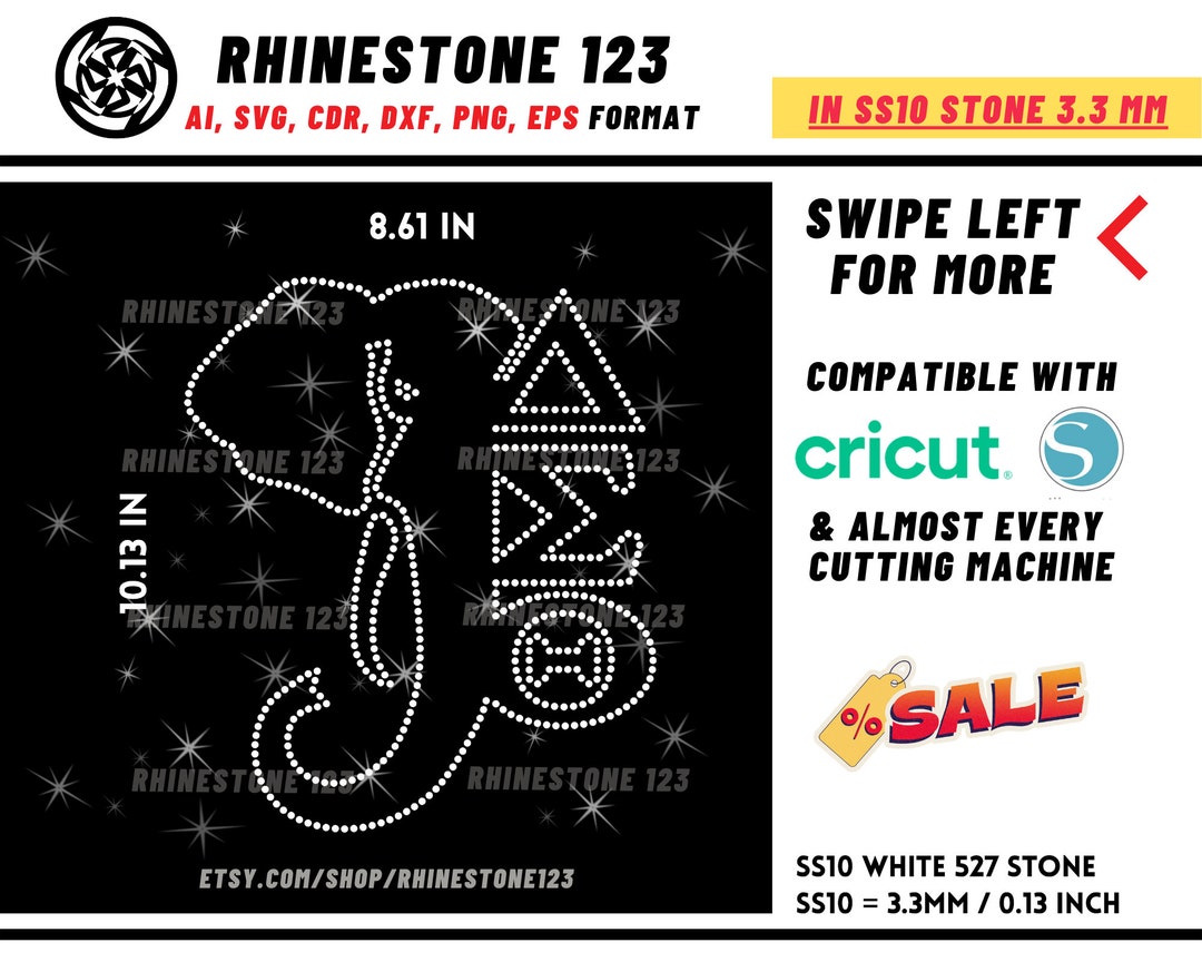 Aeo Elephant Delta Sigma Theta Rhinestone Template, Cricut, Rhinestone ...