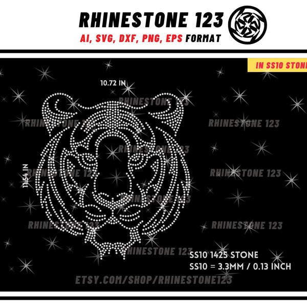 Rhinestone Tiger - Etsy