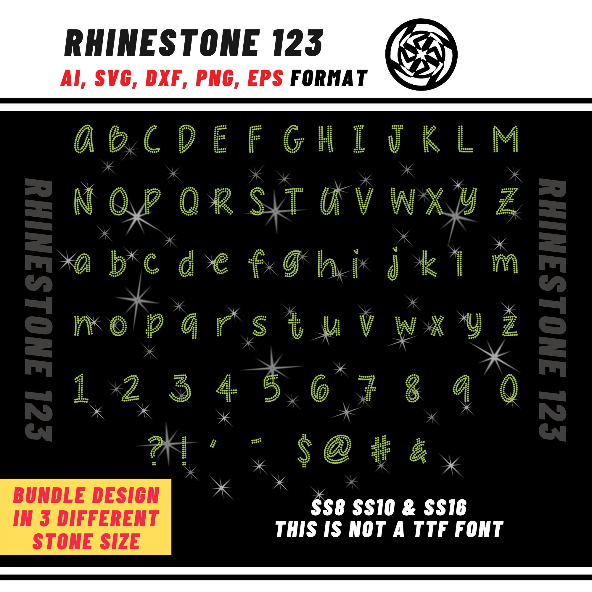 FANCY RHINESTONE FONT Script Rhinestone Alphabet Letters Svg - Etsy