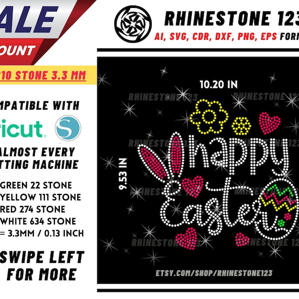 Rhinestone Easter - Etsy