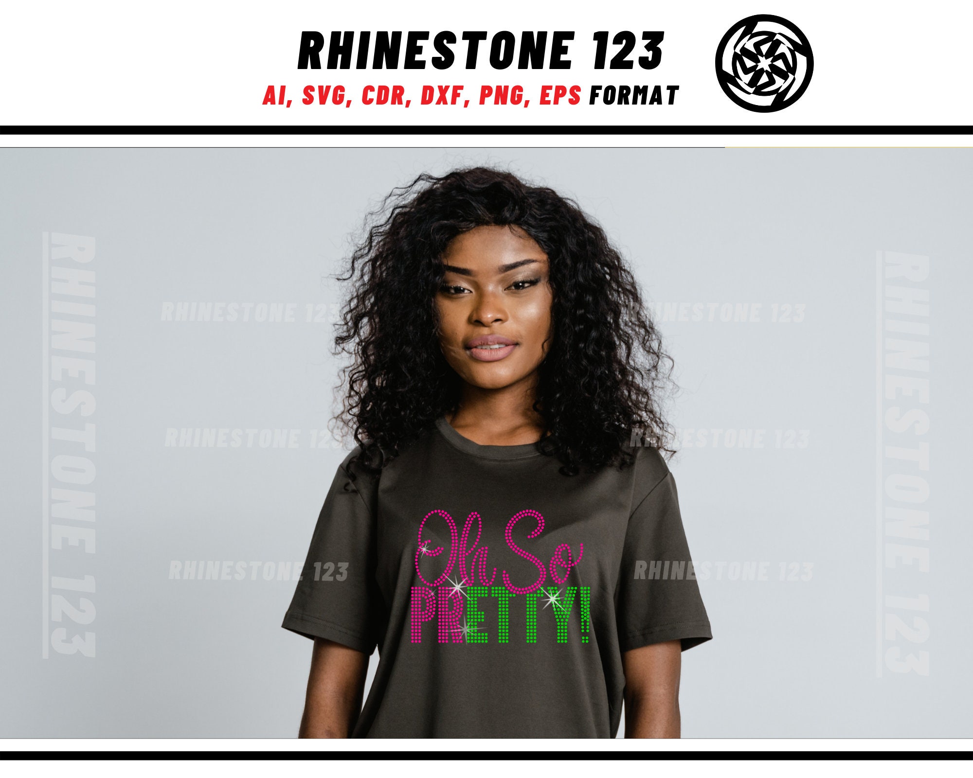 Oh so Pretty AKA Alpha Kappa Alpha Sorority Rhinestone Template for ...